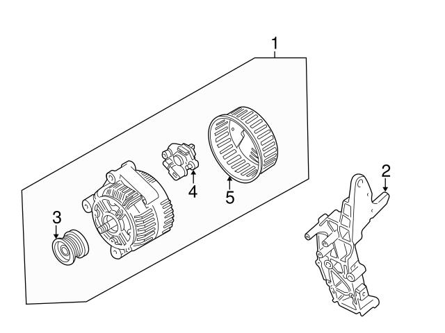 Genuine Volvo 36050268 Alternator - Volvo