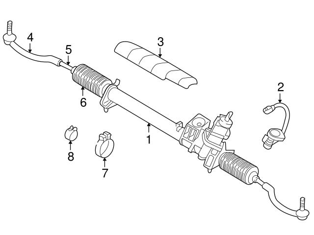 Genuine Volvo 36050360 Rack & Pinion Complete Unit - Volvo