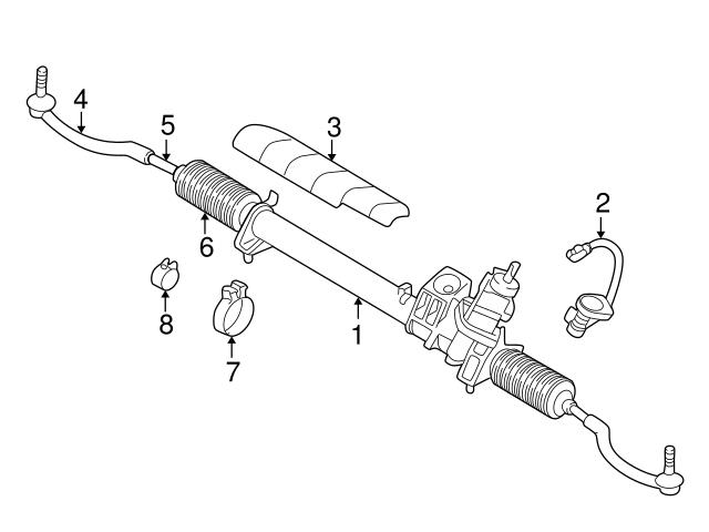 Genuine Volvo 36050370 Rack & Pinion Complete Unit - Volvo