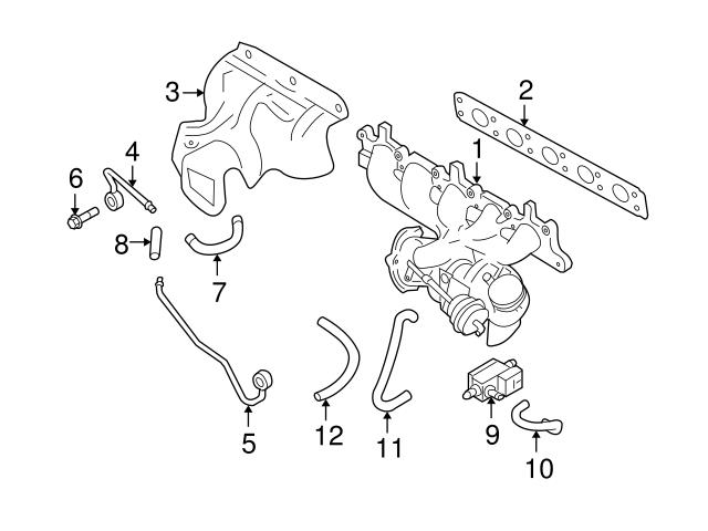 Genuine Volvo 36050575 Turbocharger with Exhaust Manifold - Volvo | 8603691