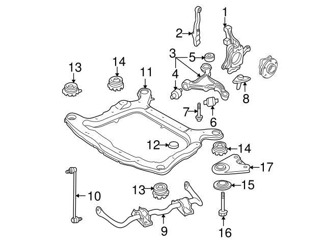 Genuine Volvo 36051003 Control Arm; Front Right - Volvo | 30635230 ...
