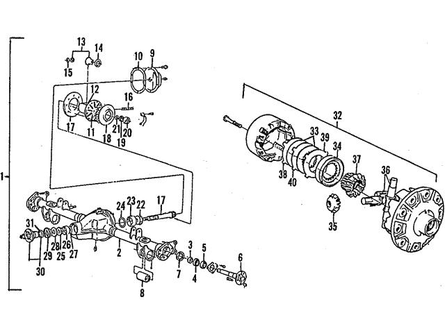 Genuine Volvo 384504 Differential Side Gear - Volvo