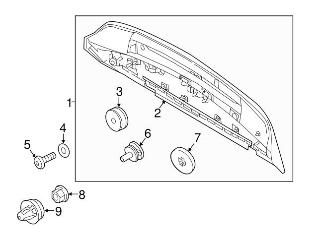 Genuine Volvo 39798209 Spoiler; Rear | 39795189 39798191 39845864