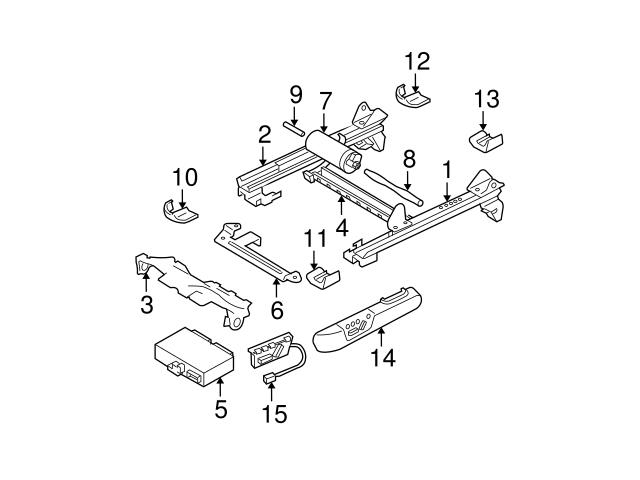 Genuine Volvo 39802013 Seat Track Cover; Left - Volvo
