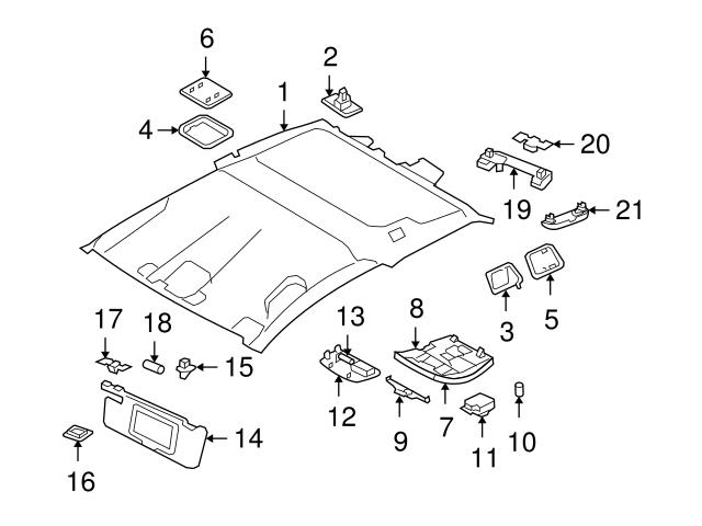 Genuine Volvo 39806292 Dome Light - Volvo