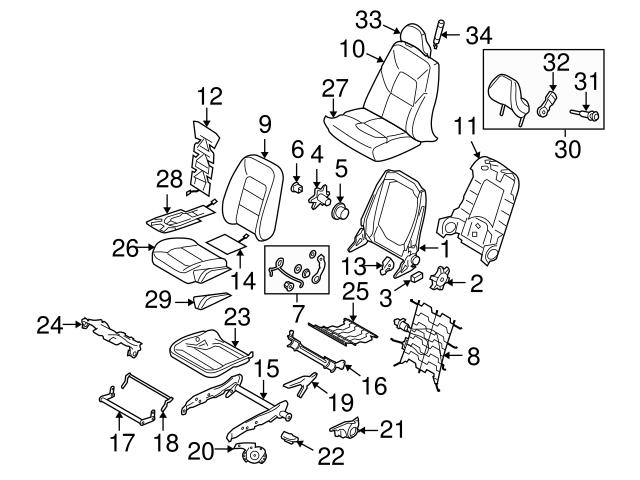 Genuine Volvo 39810508 Seat Trim Panel; Right Lower - Volvo