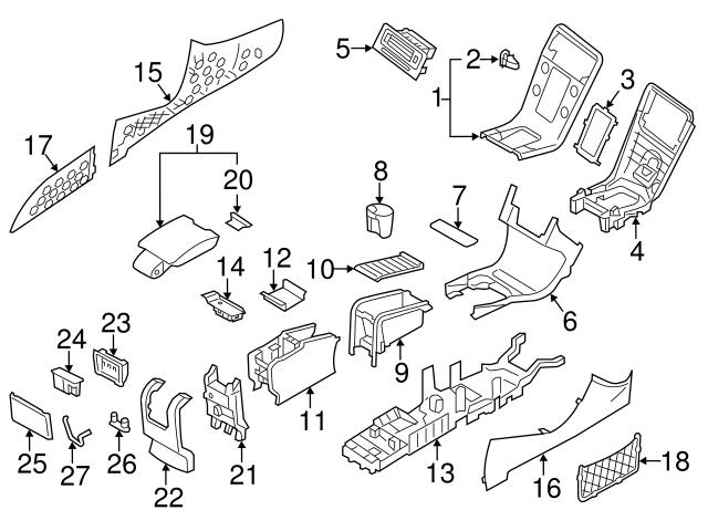 Genuine Volvo 39817815 Console Compartment - Volvo