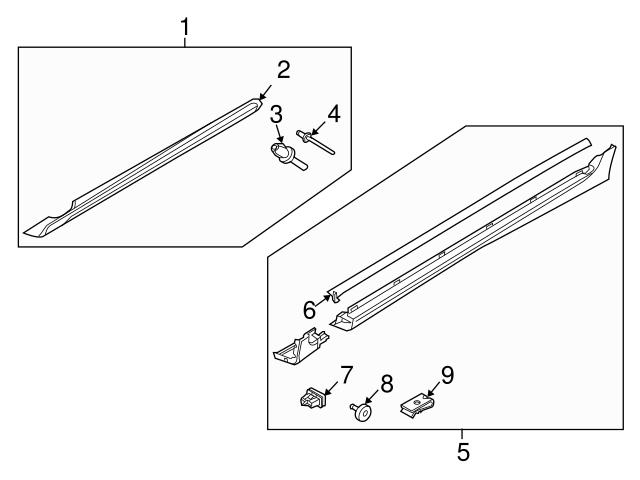 Genuine Volvo 39819619 Stone Deflector; Right - Volvo