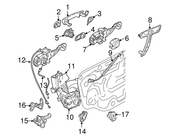 Genuine Volvo 39823731 Door Handle, Interior; Left - Volvo | 39893742