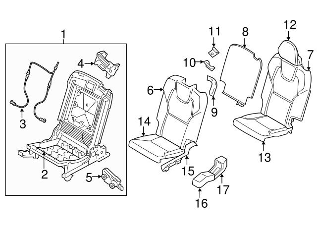 Genuine Volvo 39826801 Folding Seat Latch Release Handle - Volvo