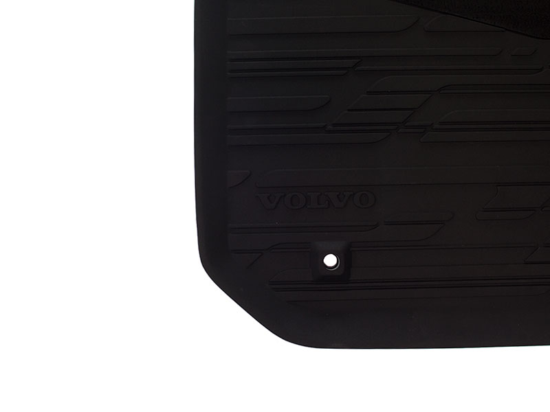 Genuine Volvo 39828878 All-Weather Rubber Floor Mat Set; Off-Black; 4 ...