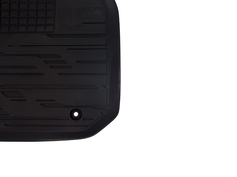 Genuine Volvo 39828878 All-Weather Rubber Floor Mat Set; Off-Black; 4 ...