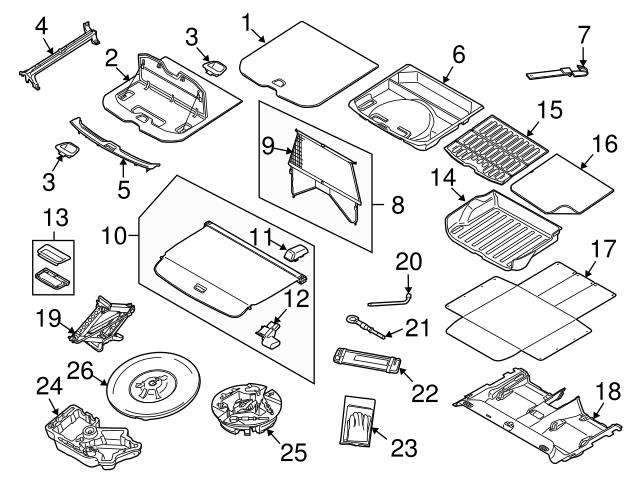 Genuine Volvo 39833992 Cargo Cover - Volvo | 39856525