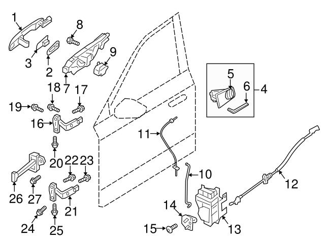 Genuine Volvo 39844722 Door Handle, Exterior; Left - Volvo