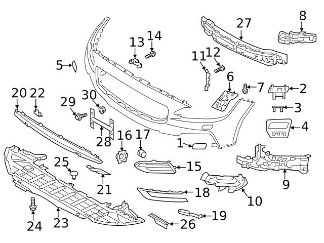 Genuine Volvo 39847666 Grille Bracket; Left Outer - Volvo | 31488252