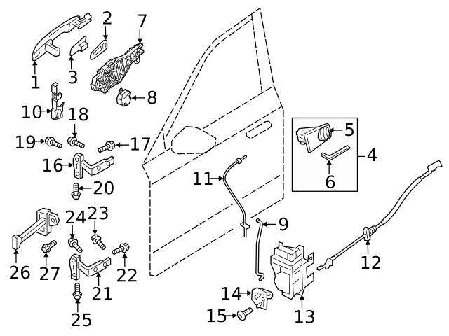 Genuine Volvo 39849155 Door Handle, Exterior; Left, Right - Volvo