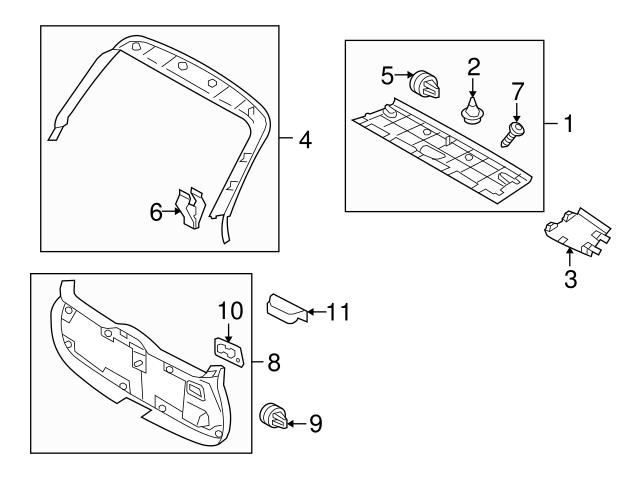 Genuine Volvo 39856807 Liftgate Pull Handle - Volvo
