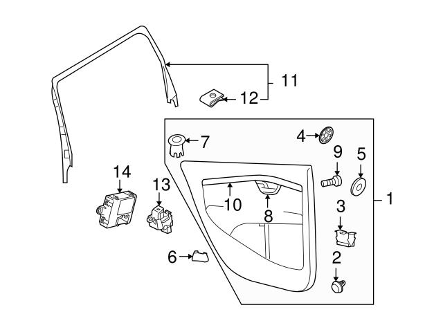 Genuine Volvo 39862286 Door Handle, Interior; Right - Volvo