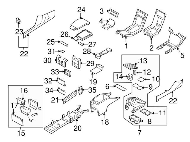 Genuine Volvo 39869587 Console Cup Holder - Volvo
