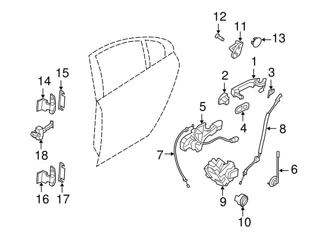 Genuine Volvo 39873389 Door Handle, Exterior; Left, Right - Volvo