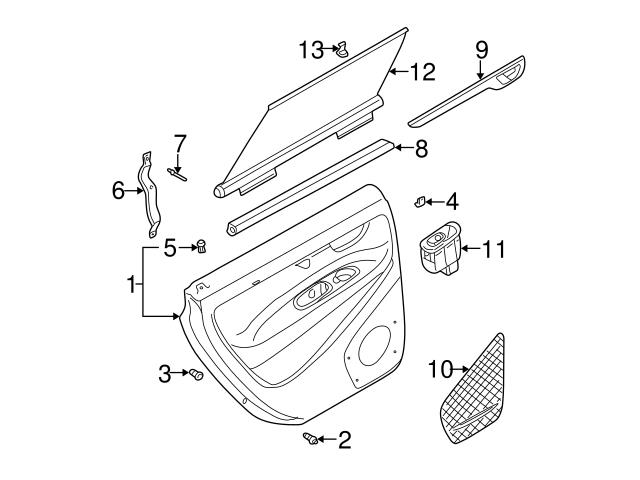 Genuine Volvo 39873963 Door Lock Knob Bezel; Left, Right - Volvo