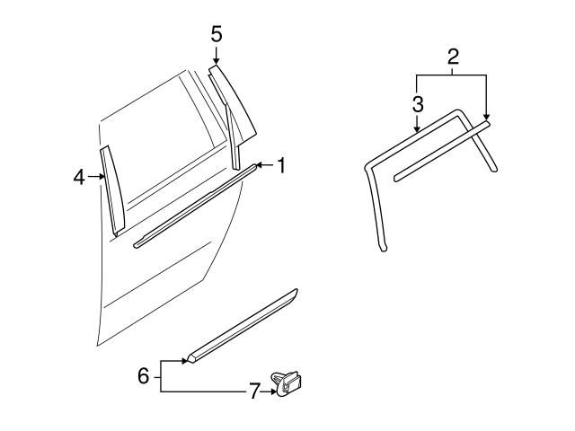 Genuine Volvo 39884235 Door Trim Molding Nut; Right - Volvo