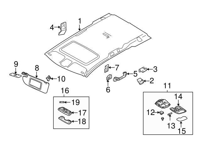 Genuine Volvo 39897665 Sunroof Opening Trim; Right - Volvo