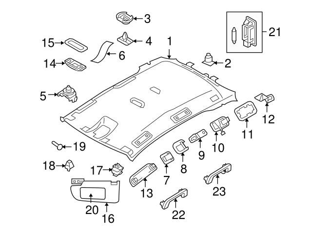 Genuine Volvo 39899166 Interior Grab Bar; Left Front, Right Front - Volvo