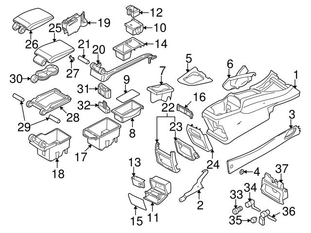 Genuine Volvo 39969870 Console Trim Panel - Volvo