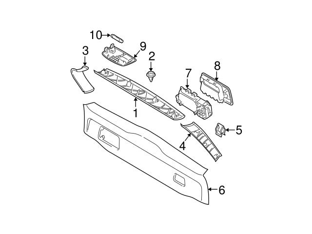 Genuine Volvo 39978542 Liftgate Pull Handle - Volvo