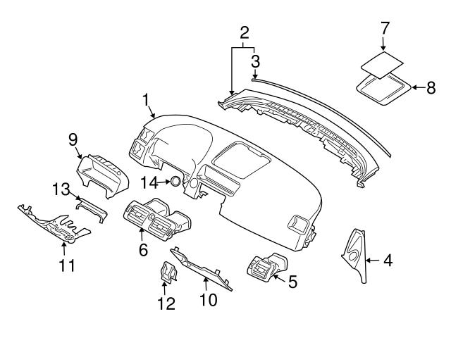 Genuine Volvo 39984658 Speaker Cover - Volvo