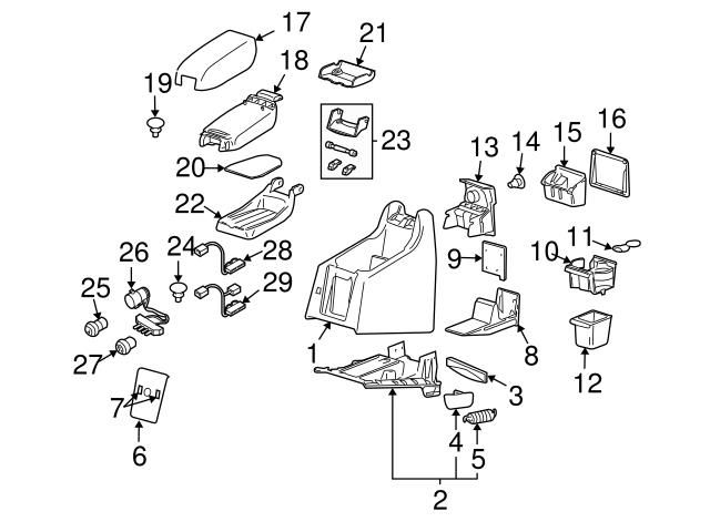 Genuine Volvo 39987702 Center Console - Volvo