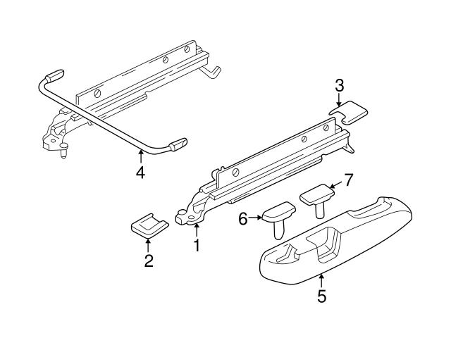 Genuine Volvo 39996511 Seat Track Cover; Left - Volvo