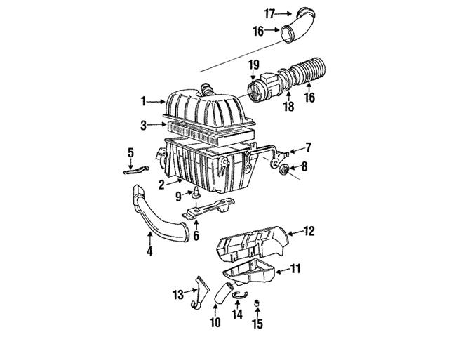 Genuine Volvo 8251497 Mass Air Flow Sensor - Volvo