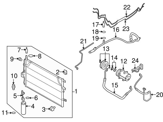 Genuine Volvo 8623253 A/C Refrigerant Suction Hose; Front - Volvo