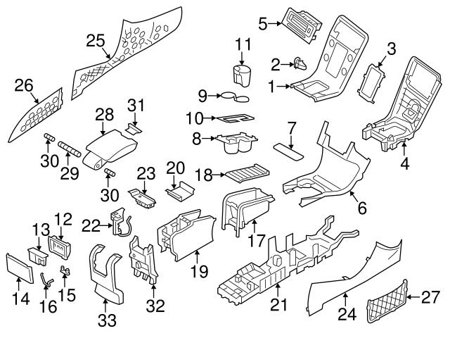 Genuine Volvo 8632423 Console Panel - Volvo