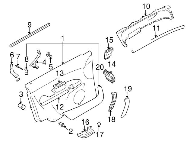 Genuine Volvo 8635092 Exterior Door Handle Cover; Right - Volvo