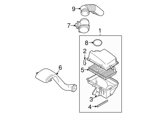 Genuine Volvo 8638963 Air Filter & Housing Assembly - Volvo