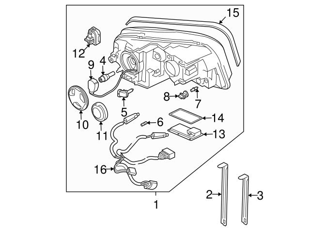 Genuine Volvo 8659897 Headlight Wiring Harness - Volvo