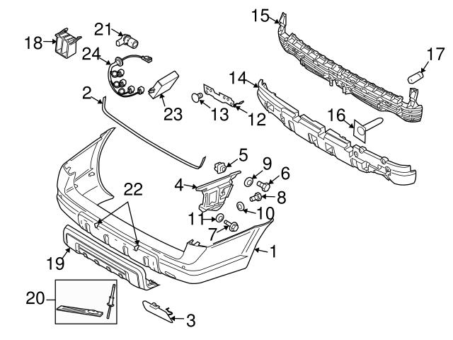 Genuine Volvo 8662739 Bumper Seal - Volvo