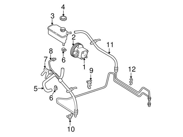 Genuine Volvo 8671397 Power Steering Pressure Hose - Volvo