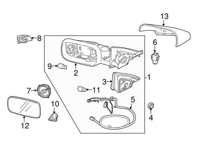 Genuine Volvo 8679777 Turn Signal Light Lens; Front Right - Volvo