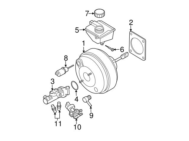 Genuine Volvo 8683272 Brake Fluid Reservoir - Volvo