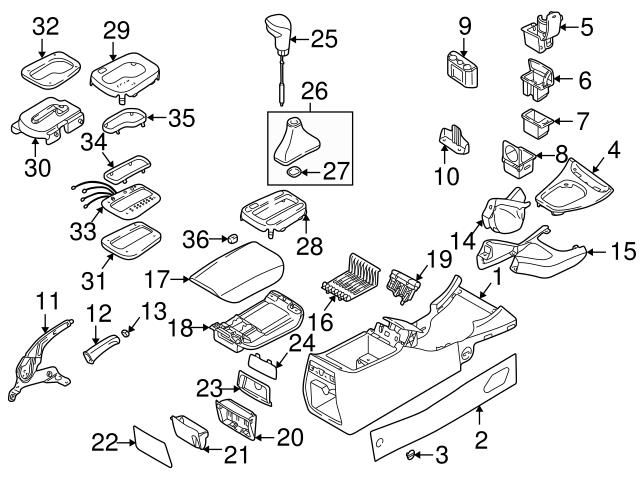 Genuine Volvo 8686425 Parking Brake Lever Cover - Volvo