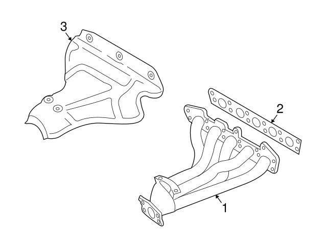 Genuine Volvo 8699467 Exhaust Manifold Gasket - Volvo
