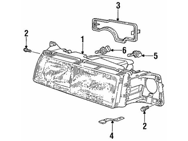 Volvo S90 - Headlight Assembly Parts