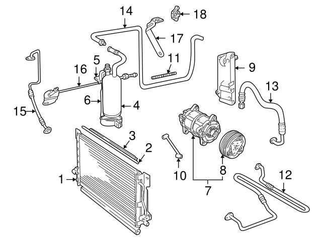 Genuine Volvo 9137406 A/C Refrigerant Hose; Rear - Volvo