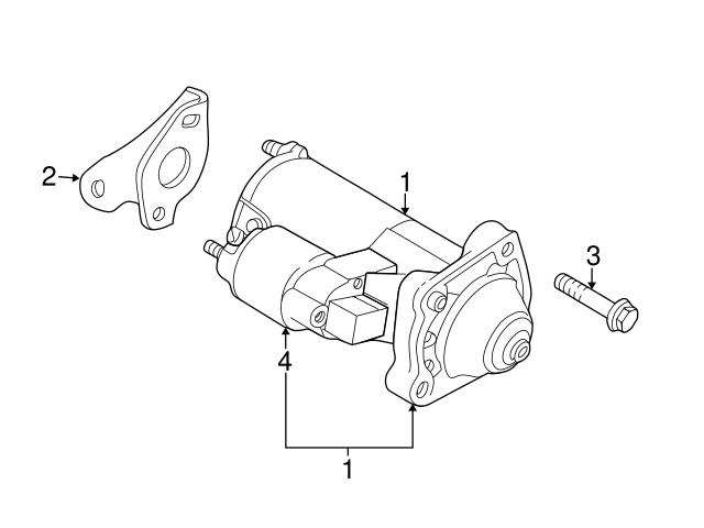 Genuine Volvo 9168267 Starter - Volvo