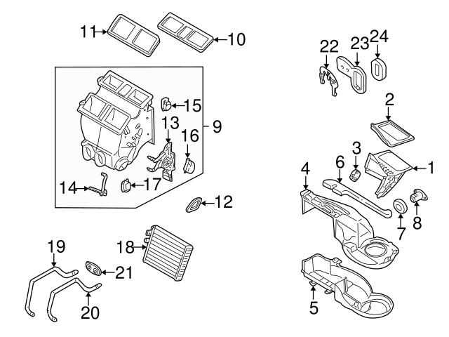 Genuine Volvo 9171550 HVAC Mode Door Lever Link - Volvo