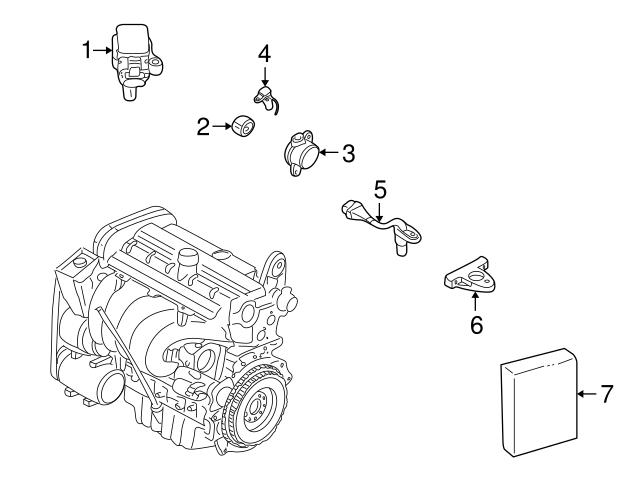Genuine Volvo 9186812 Engine Camshaft Position Sensor Bracket - Volvo